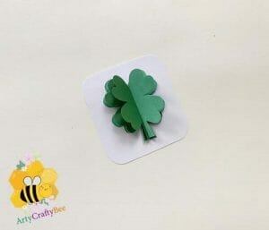 How To Make Easy 3D Shamrock Card Craft + 3 Templates - Arty Crafty Bee