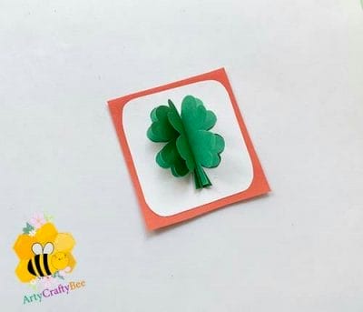 How To Make Easy 3D Shamrock Card Craft + 3 Templates - Arty Crafty Bee