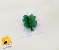 How To Make Easy 3D Shamrock Card Craft + 3 Templates - Arty Crafty Bee