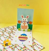 How To Make An Adorable Easter Bunny Pop Up Card (+2 Templates) - Arty ...