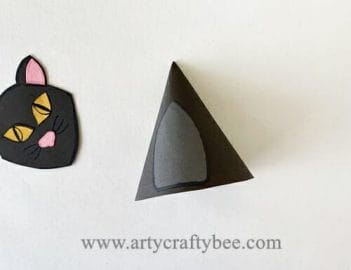 Fun Paper Black Cat Halloween Craft (2 Templates) - Arty Crafty Bee