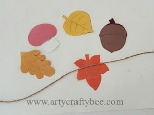DIY Easy Fall Garland Paper Craft (+2 Templates) - Arty Crafty Bee
