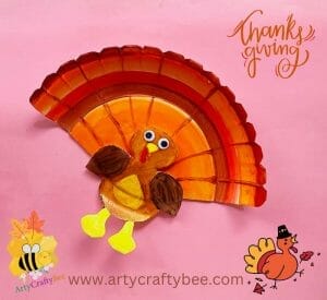 Fun Thanksgiving Paper Plate Turkey (2 Templates) - Arty Crafty Bee