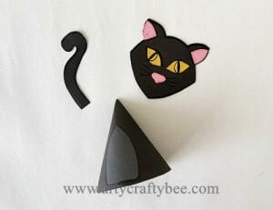 Fun Paper Black Cat Halloween Craft (2 Templates) - Arty Crafty Bee