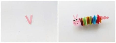 Fun Paper Slinky Caterpillar Craft For Kids - Arty Crafty Bee