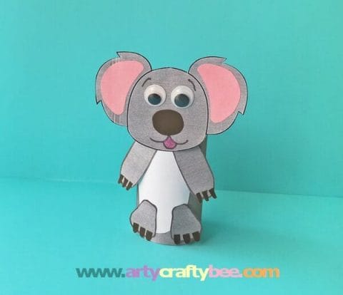 Adorable Toilet Paper Roll Koala Craft (2 Printables) - Arty Crafty Bee