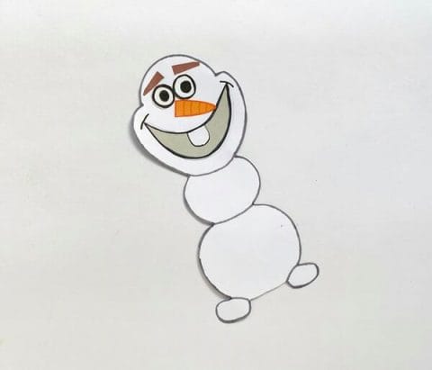 Frozen Olaf Bookmark Craft For Kids (2 Printable) - Arty Crafty Bee