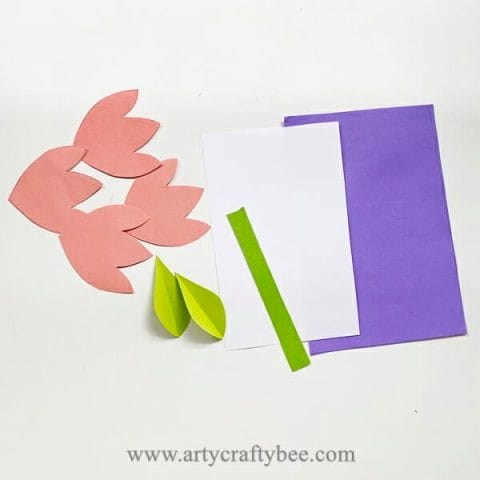 How To Make Easy Tulip Card For Mother's Day (2 Printables) - Arty ...