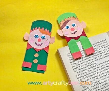 Fun Elf Bookmark Craft For Christmas (3 Templates) - Arty Crafty Bee