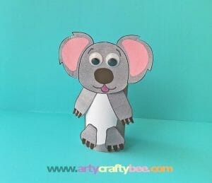 Adorable Toilet Paper Roll Koala Craft (2 Printables) - Arty Crafty Bee
