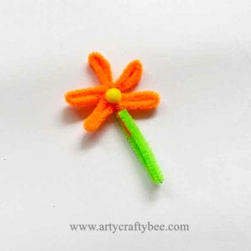 Fun DIY Pipe Cleaner Flower Bookmark Tutorial - Arty Crafty Bee