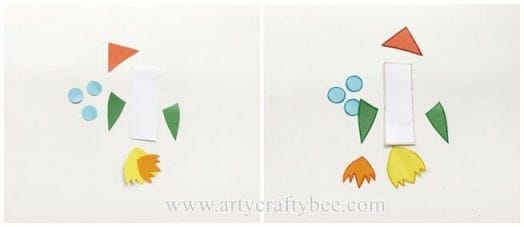 Easy 3D Space Rocket Pop-Up Card Craft For Kids - Arty Crafty Bee