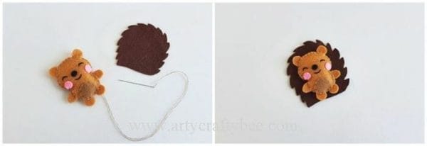 Easy Sewing Felt Hedgehog Plush For Kids (Free Pattern) - Arty Crafty Bee