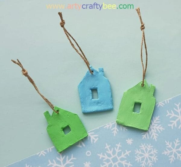2D DIY Clay Ornament Ideas For Christmas Easy - Arty Crafty Bee