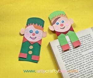 Fun Elf Bookmark Craft For Christmas (3 Templates) - Arty Crafty Bee