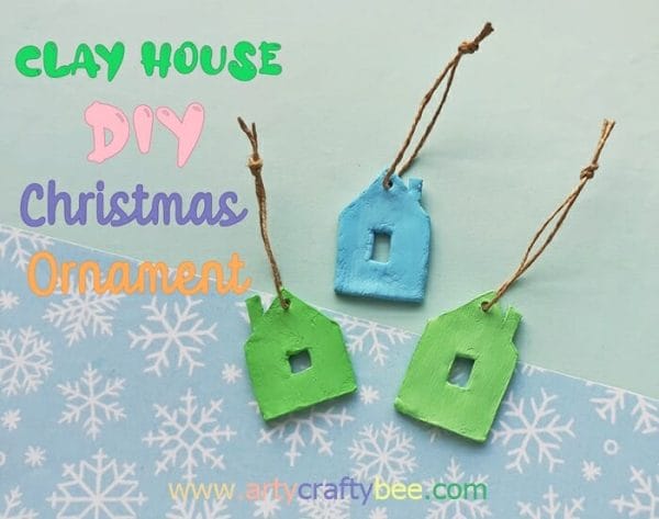 2D DIY Clay Ornament Ideas For Christmas Easy - Arty Crafty Bee