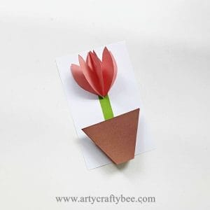 How To Make Easy Tulip Card For Mother's Day (2 Printables) - Arty ...