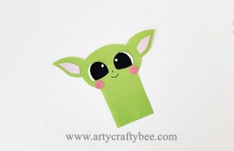 Baby Yoda Paper Craft For Christmas - Arty Crafty Bee