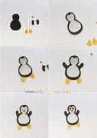 3D Penguin Pop Up Card Easy - Arty Crafty Bee