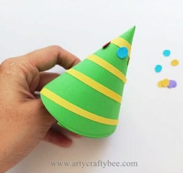 How To Make Paper Cone Christmas Tree Easy (+2 Templates) - Arty Crafty Bee