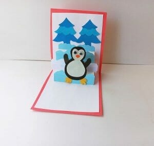 3D Penguin Pop Up Card Easy - Arty Crafty Bee
