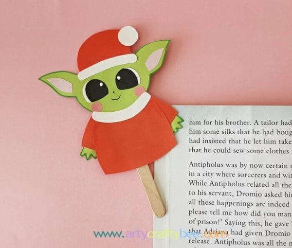 Baby Yoda Paper Craft For Christmas - Arty Crafty Bee