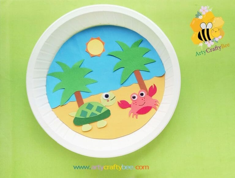 Easy Paper Plate Turtle Craft For Preschoolers - Arty Crafty Bee
