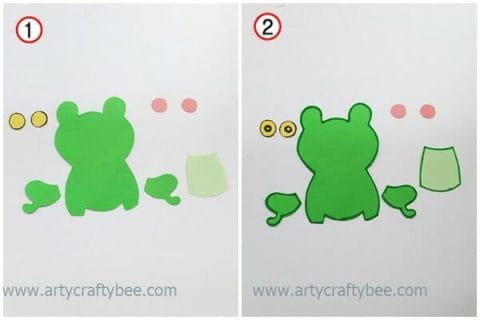 How To Make A Frog Pop Up Card Easy - Arty Crafty Bee
