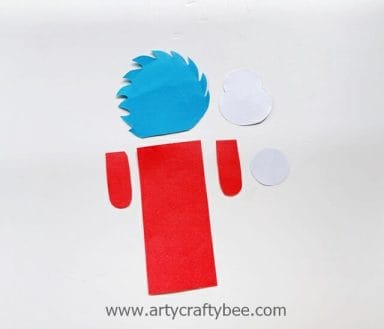 Thing 1 Thing 2 Handprint Craft Easy - Arty Crafty Bee