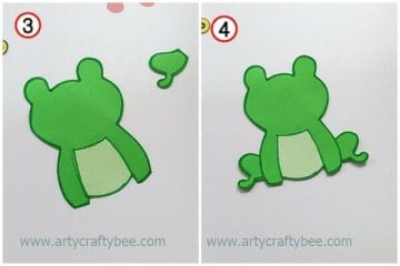 How To Make A Frog Pop Up Card Easy - Arty Crafty Bee
