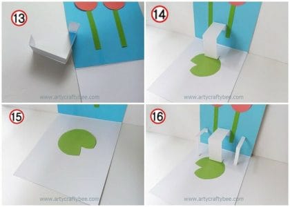 How To Make A Frog Pop Up Card Easy - Arty Crafty Bee