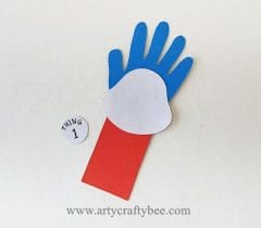 Thing 1 Thing 2 Handprint Craft Easy - Arty Crafty Bee