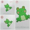 How To Make A Frog Pop Up Card Easy - Arty Crafty Bee
