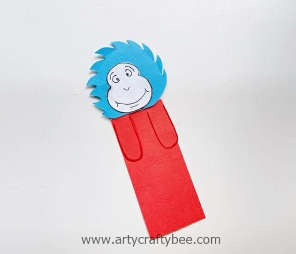 Thing 1 Thing 2 Handprint Craft Easy - Arty Crafty Bee