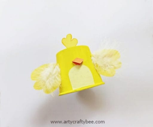 Paper Cup Easter Chick Craft For Toddlers Easy - Arty Crafty Bee