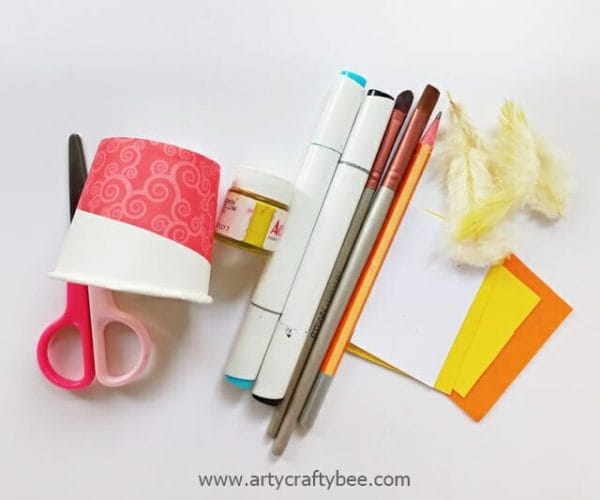 Paper Cup Easter Chick Craft For Toddlers Easy - Arty Crafty Bee