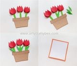 DIY Mother's Day Tulip Card Tutorial - Arty Crafty Bee