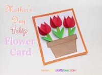 DIY Mother's Day Tulip Card Tutorial - Arty Crafty Bee