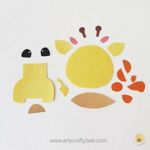 Easy Paper Giraffe Craft - Paper Bag Puppet - Arty Crafty Bee