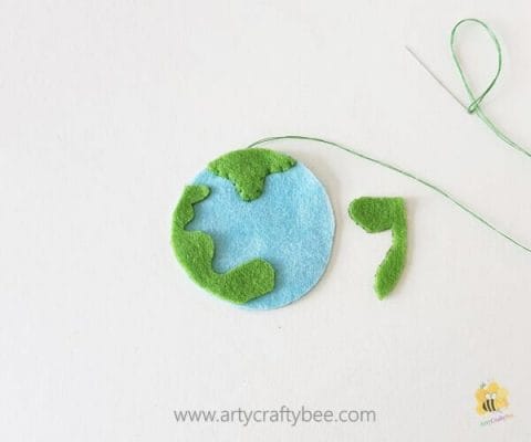 World Environment Day Craft Ideas - Earth Plush Easy Sewing Felt Craft ...