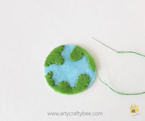 World Environment Day Craft Ideas - Earth Plush Easy Sewing Felt Craft ...