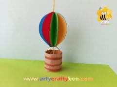 3D Hot Air Balloon Craft Easy - Arty Crafty Bee