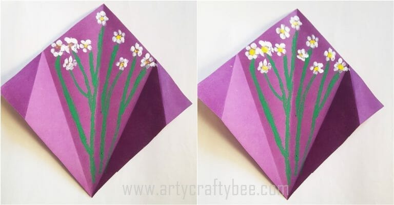 Finger-painted Daisy Crafts for Mother's Day: Easy Painting Ideas for ...