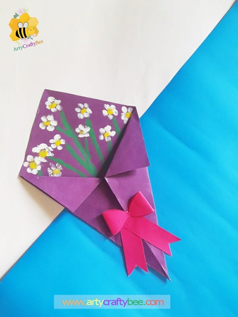 Finger-painted Daisy Crafts for Mother's Day: Easy Painting Ideas for ...