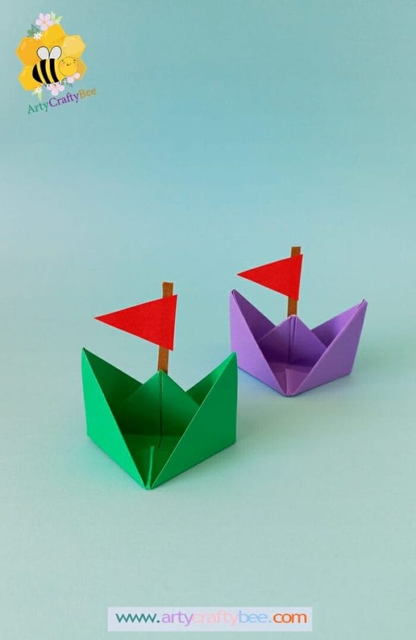 How to Make an Origami Boat: Step-by-Step Guide - Arty Crafty Bee
