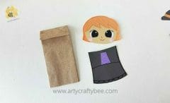 Halloween Witch Craft Paper Bag Puppet (3 Templates) - Arty Crafty Bee