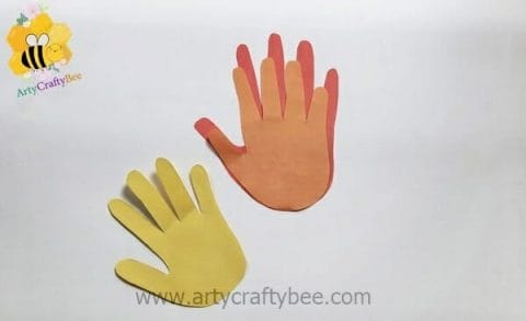 Thankful Handprint Turkey Craft - Arty Crafty Bee
