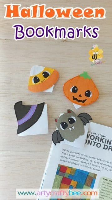 Halloween Bookmark Crafts For Kids (4 Designs) - Arty Crafty Bee