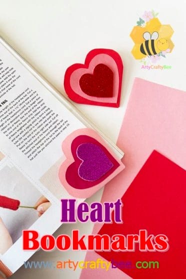How To Fold an Origami Heart Bookmark In 5 Minutes - Arty Crafty Bee