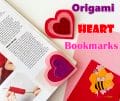 How To Fold an Origami Heart Bookmark In 5 Minutes - Arty Crafty Bee